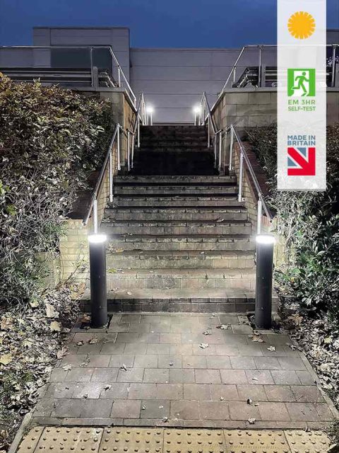 Emergency LED Bollards for Outdoor Safety | Gemma Lighting UK