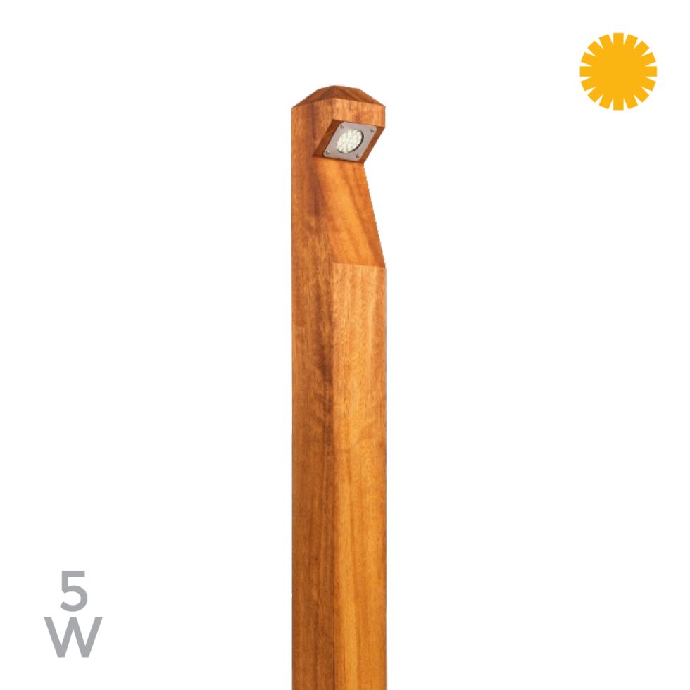 Wooden Bollard Lights | Iroko & Oak LED Bollards | Gemma Lighting